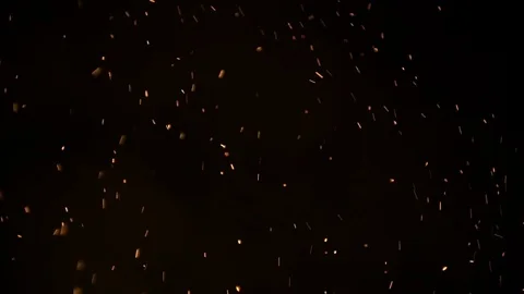 Burning ash rise from large fire in blac... | Stock Video | Pond5