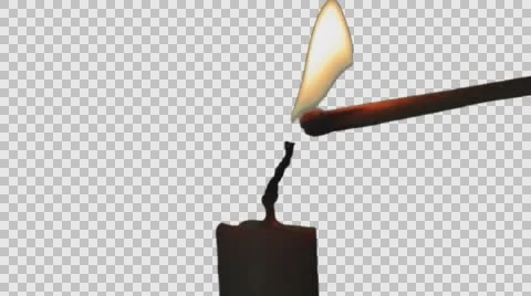 Candle Flame Alpha Stock Footage ~ Royalty Free Stock Videos | Pond5