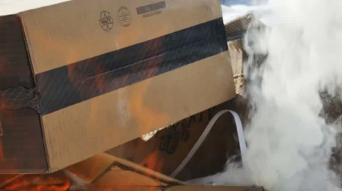 Cardboard Burning Stock Video Footage | Royalty Free Cardboard Burning ...