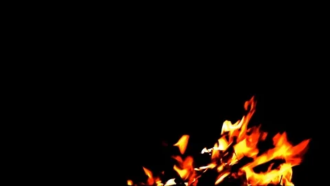 burning fire background, zoom in, camp f... | Stock Video | Pond5
