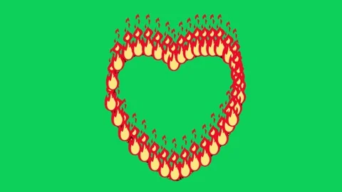 Burning Fire Visual Effect Green Screen,... | Stock Video | Pond5