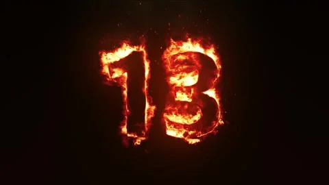 Number 13 Stock Footage ~ Royalty Free Stock Videos | Pond5