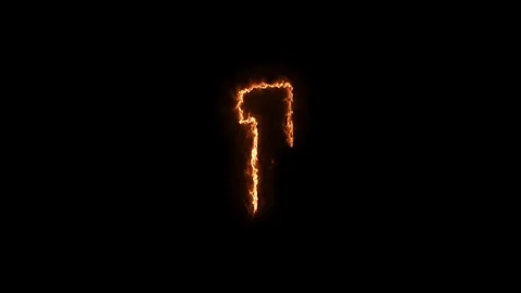 Burning Number 4k Animation Fire Number | Stock Video | Pond5