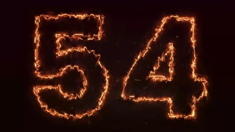 Burning Number. Fire number 1-100 number... | Stock Video | Pond5