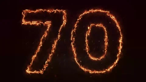 Burning Number. Fire number 1-100 number... | Stock Video | Pond5