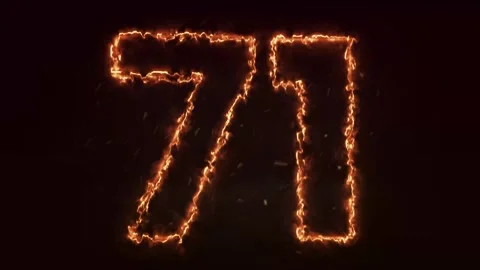 Burning Number. Fire number 1-100 number... | Stock Video | Pond5