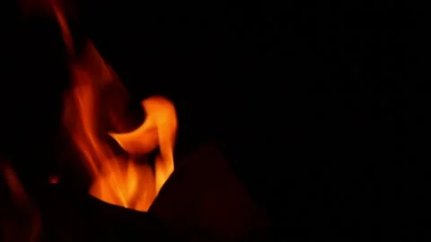 burning paper with real fire flame/fire ... | Stock Video | Pond5