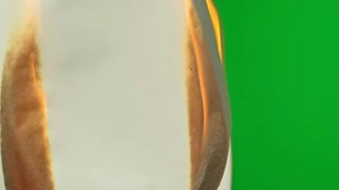Burning paper transition. Green screen b... | Stock Video | Pond5