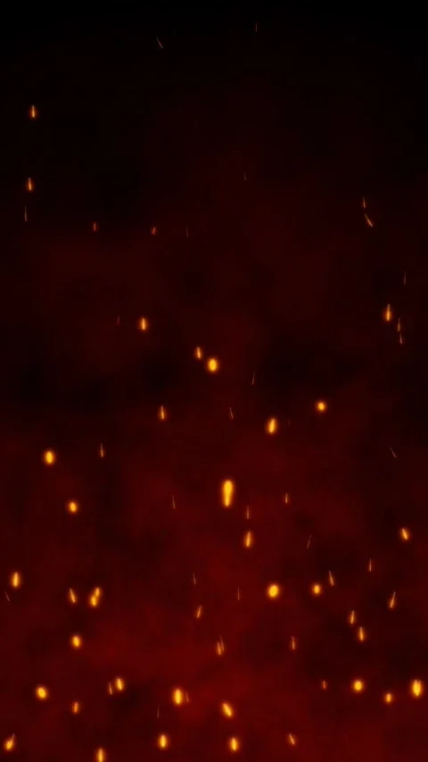 Burning sparks, flying fire embers parti... | Stock Video | Pond5