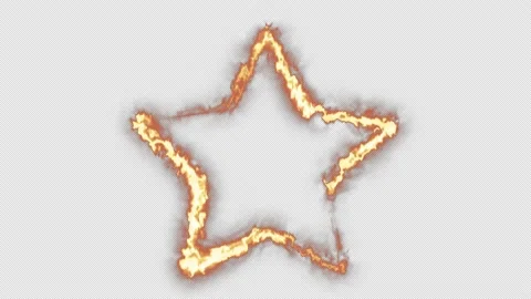 Burning star symbol in a seamless loop o... | Stock Video | Pond5