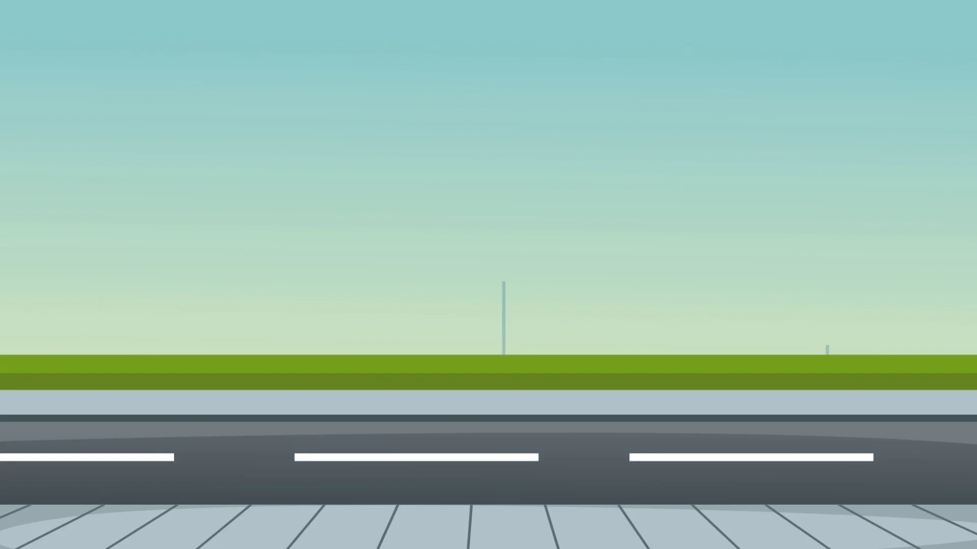 Animated Road Side View