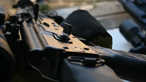 Burst fire mode Kalashnikov AK-74 (fire ... | Stock Video | Pond5