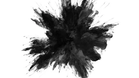 Burst - grey black smoke powder explosio... | Stock Video | Pond5