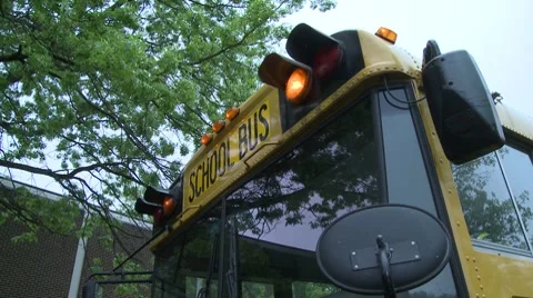 Bus hazard lights (1 of 2) | Stock Video | Pond5