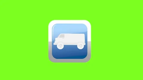Bus icon green screen. Animated 3D Bus I... | Stock Video | Pond5