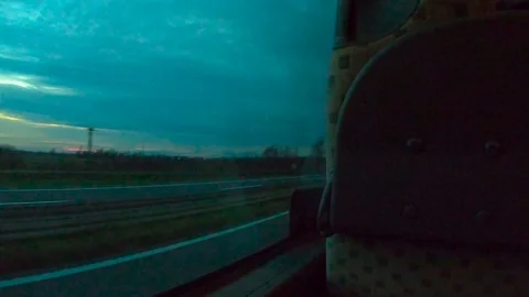 Bus Ride On A Highway Trough Croatia Cou... | Stock Video | Pond5