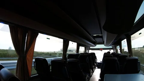 Bus Ride On Highway Trough Seaside Croat... | Stock Video | Pond5