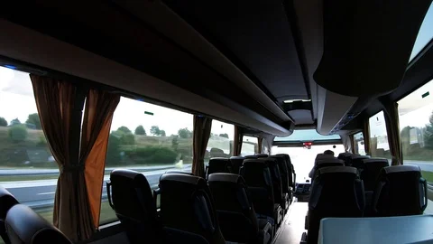 Bus Ride On Highway Trough Seaside Croat... | Stock Video | Pond5