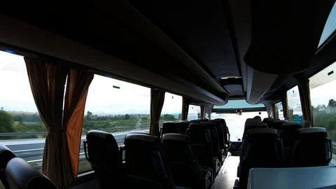 Bus Ride On Highway Trough Seaside Croat... | Stock Video | Pond5