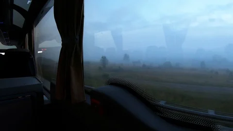 Bus Ride On Highway Trough Seaside Croat... | Stock Video | Pond5