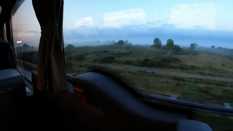 Bus Ride On Highway Trough Seaside Croat... | Stock Video | Pond5