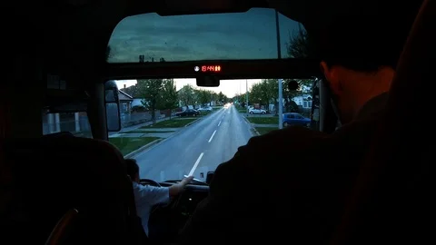 Bus Ride View Of Passenger Traveling Tro... | Stock Video | Pond5