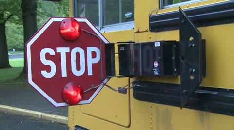 Bus Stop Sign Stock Footage ~ Royalty Free Stock Videos | Pond5