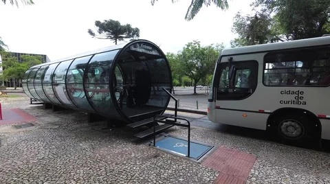 Curitiba Bus Stock Footage ~ Royalty Free Stock Videos | Pond5