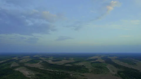 bush landscape after sunset in Chad, Afr... | Stock Video | Pond5