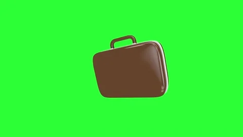 Business Bag 3D Animation Green Screen 4... | Stock Video | Pond5