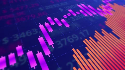 Business bar graph background animation. | Stock Video | Pond5