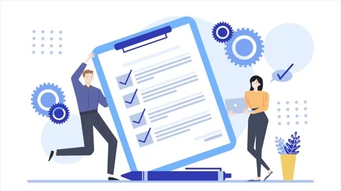 Checklist Layout Stock Footage ~ Royalty Free Stock Videos | Pond5