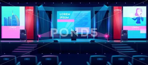 Business conference hall cartoon vector background: Royalty Free #151281134