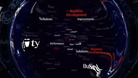 BUSINESS DEVELOPMENT Keywords Animation,... | Stock Video | Pond5