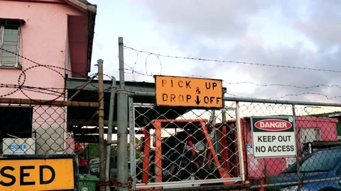 Business DROP OFF & PICK UP POINT sign o... | Stock Video | Pond5