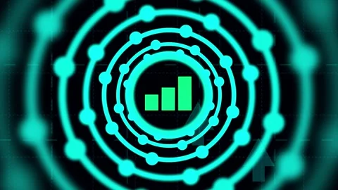 Business Growth Chart with Rotating Circ... | Stock Video | Pond5