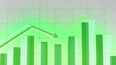 Business growth green color animated | Stock Video | Pond5