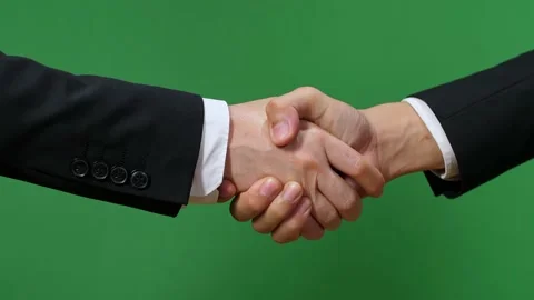 Business Handshake On Green Screen Backg... | Stock Video | Pond5