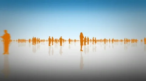 Business Man & Woman Silhouette (fast mo... | Stock Video | Pond5