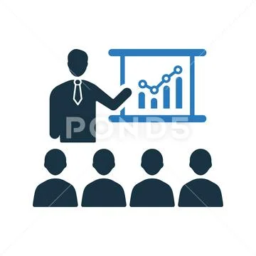 Business meeting, group, presentation icon Illustration #237244548