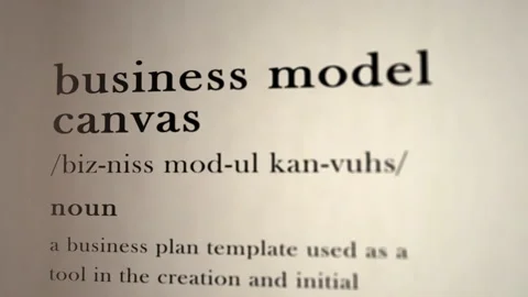Business Model Canvas Definition | Stock Video | Pond5