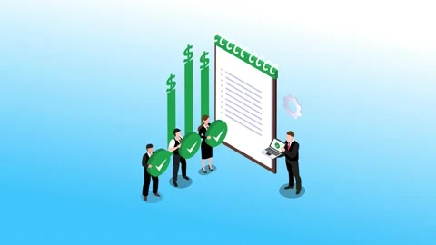 Business people marking check marks in c... | Stock Video | Pond5