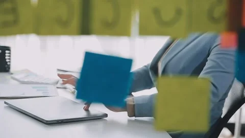 Business people meeting at office writin... | Stock Video | Pond5