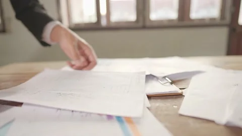 Review The Documents Stock Video Footage | Royalty Free Review The ...