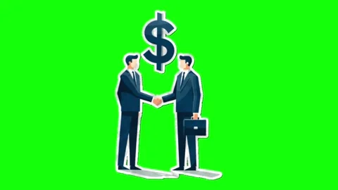 business people shaking hands. paper fol... | Stock Video | Pond5