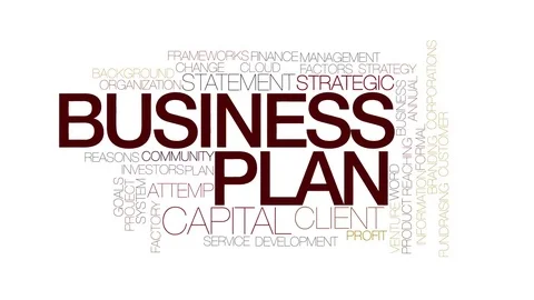 Business plan animated word cloud. Kinet... | Stock Video | Pond5