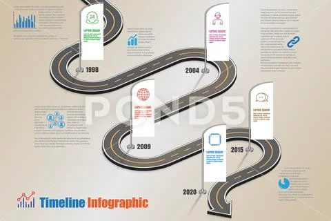 Business road map timeline infographic, Vector Illustration: Graphic ...