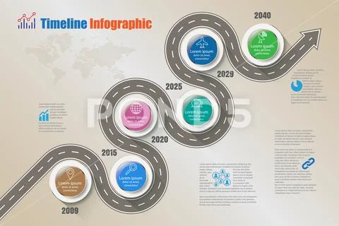 Business road map timeline infographic, Vector Illustration: Graphic ...