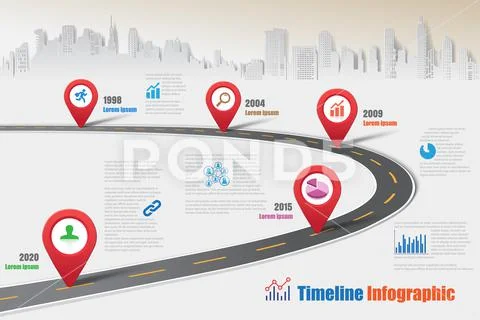 Business road map timeline infographic, Vector Illustration: Graphic ...