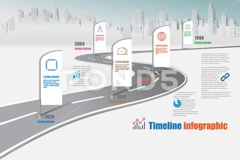 Business road map timeline infographic, Vector Illustration ...